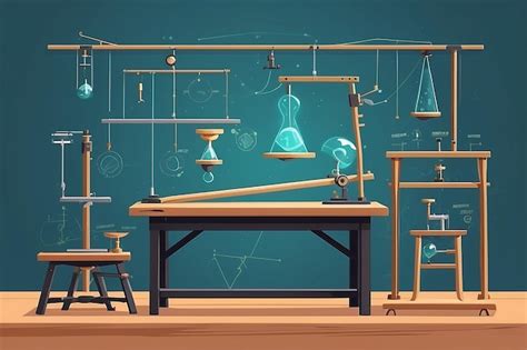 Premium Photo Showcase A Physics Lab With Inclined Planes Pulleys And