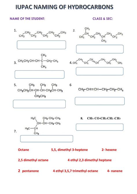 Iupac Nomenclature Important Questions
