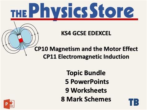 Ks4 Gcse Physics Edexcel Cp10 Cp11 Magnetism Em Induction 5 Ppts 9ws 8ms Topic Bundle