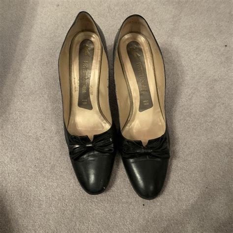 Peter Kaiser Black Closed Heels Size 7 Heels Depop