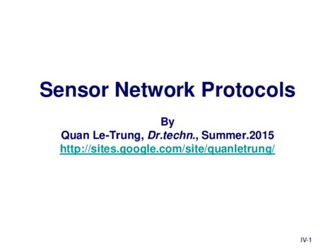 Pdf Sensor Network Protocols