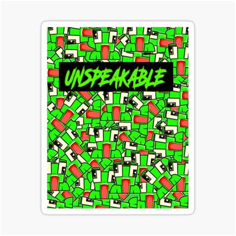 Unspeakable Youtube Unspeakable Funny Gamer 3 D Unspeakable