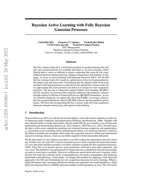 Pdf Bayesian Active Learning With Fully Bayesian Gaussian Processes
