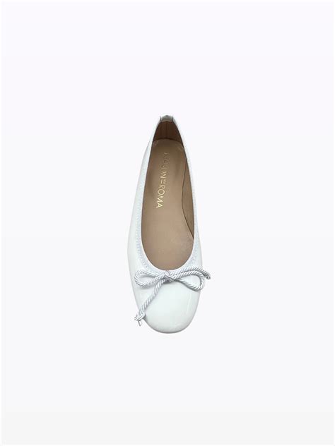 Evy White Patent Maison Via Roma