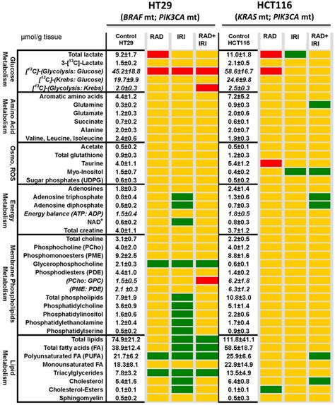 Metabolic Heat Maps Based On Quantitative Nmr Spectroscopic Data Sets Download Scientific