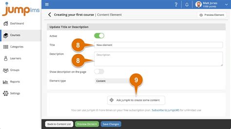 How To Create A Html Content Element Jumplms