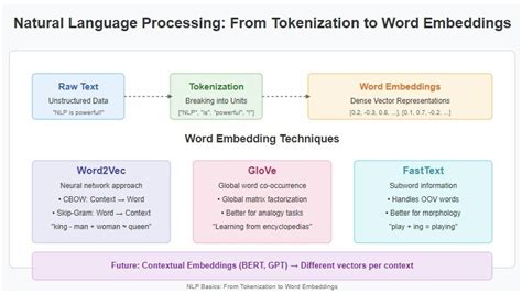 Natural Language Processing Basics From Tokenization To Word Embeddings