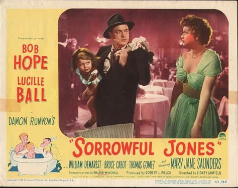 Sorrowful Jones 1949 Lobby Card Bob Hope Lucille Ball Lobby Cards