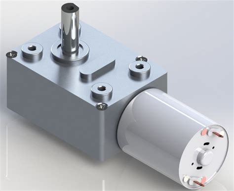 Cad Solidworks 3dmodel Dcwormgearmotor Dcgearedmotor Machinedesign Hasanain Shuja