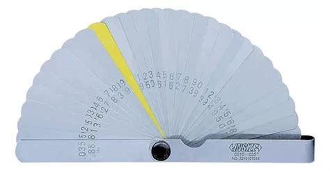 Calibrador Manual Con Lainas Para Espesores 0 0015 0 035 In Plateado