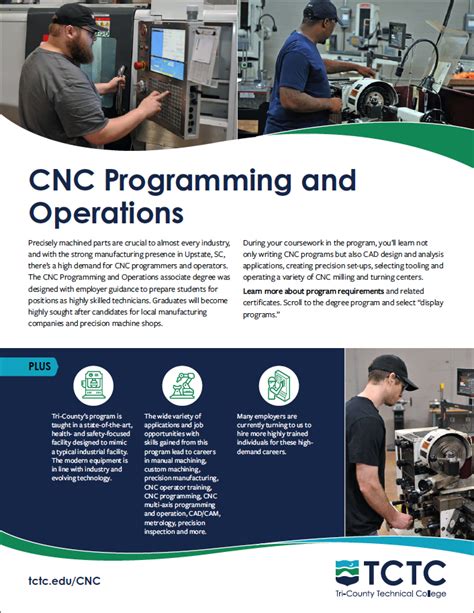 Cnc Programming And Operations Tctc
