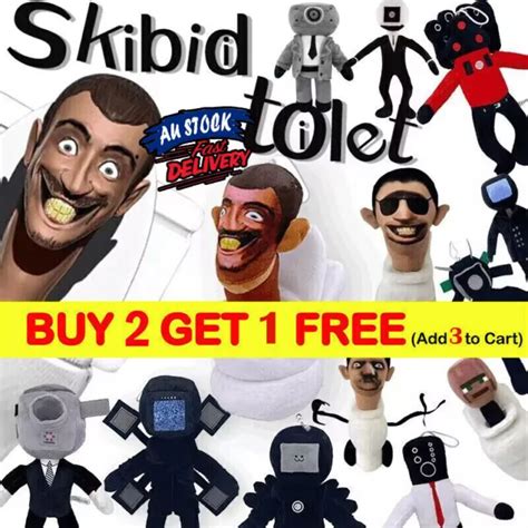 Skibidi Toilet Plush Toys Toiletman Cameraman Speakerman Funny Stuffed