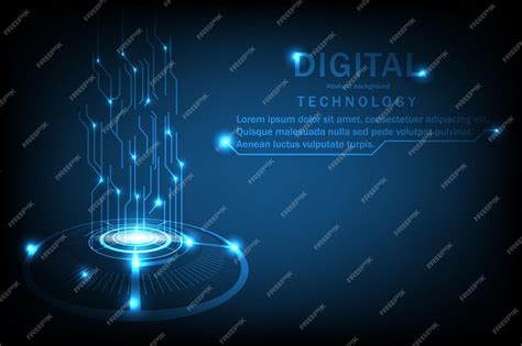 premium vector abstract technology background hi tech communication