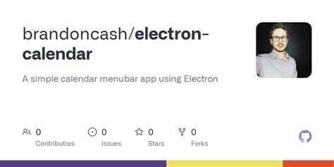 Github Brandoncashelectron Calendar A Simple Calendar Menubar App