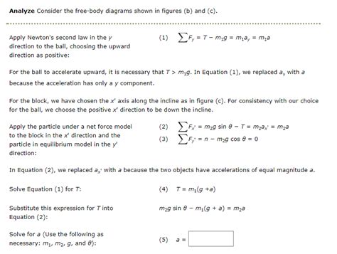 Solved Example 510 Acceleration Of Two Objects Connected By
