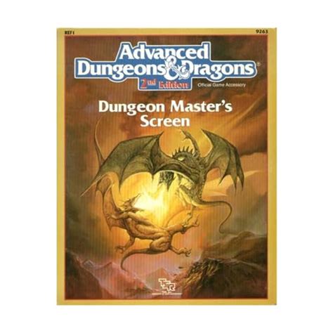 Advanced Dungeons And Dragons Dungeon Master Screen Ref 1 No 9263