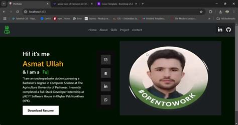 Portfolio Design Webdevelopment Creativesolutions Professionalgrowth Asmat Ullah