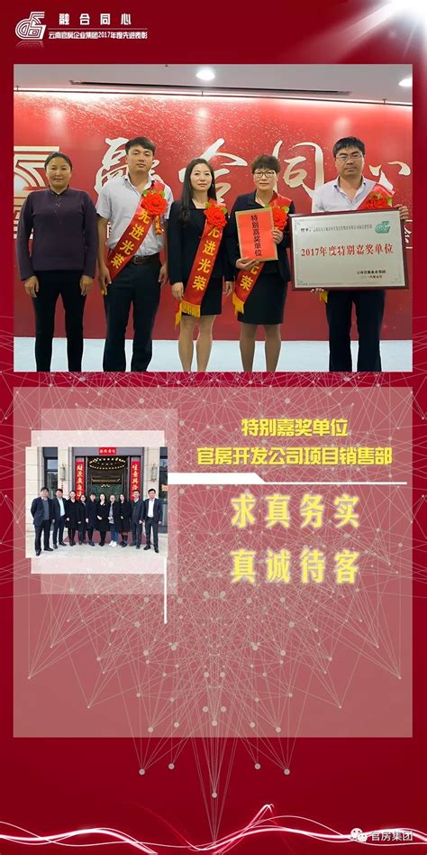 云南官房企业集团2017年度先进表彰 云南官房钢结构有限公司