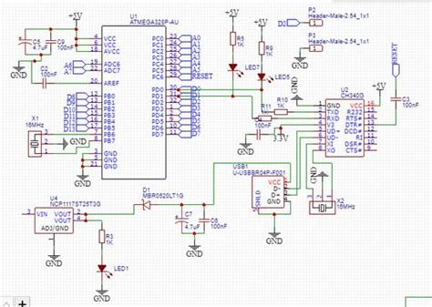 Arduino Schematic Circuit Diagram