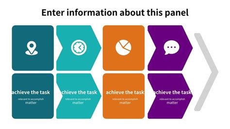 Colorful Arrow With Clock Pie Chart And Other Icons Google Slide Theme And Powerpoint Template
