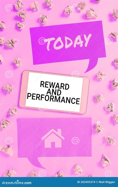 Text Sign Showing Reward And Performance Business Approach Given In Recognition Of Service