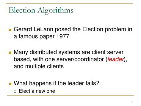 Ppt Distributed Algorithms 2g1513 Powerpoint Presentation Free