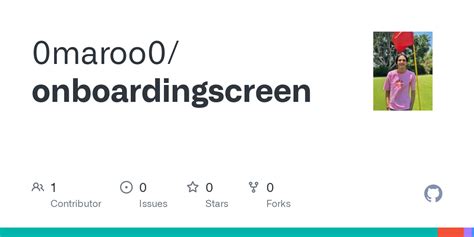 GitHub Maroo Onboardingscreen