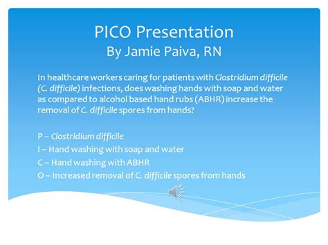 Hand Hygiene Nursing Pico Examples Section Unit 2 Hygiene And