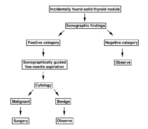—diagram Of Algorithm For Evaluation Of Incidental Thyroid Lesions Download Scientific Diagram