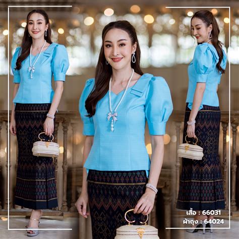 Sunsmile Closet ชุดผ้าไหม ชุดลูกไม้พรีเมี่ยม ꧁code 65079 ꧂ เสื้อผ้า