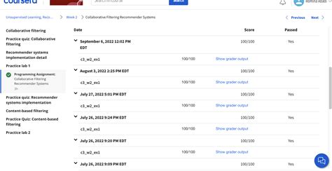 Assignment Passed But Shows As Pending Unsupervised Learning