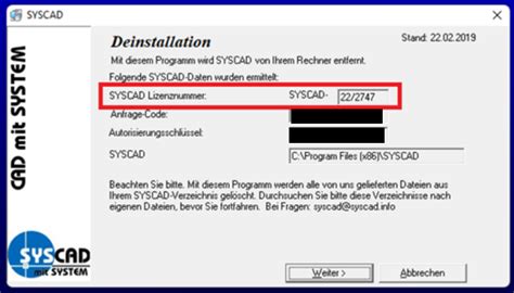 Désinstallation De Syscad