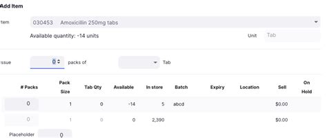 Negative Available Number Of Packs · Issue 1147 · Msupply Foundation