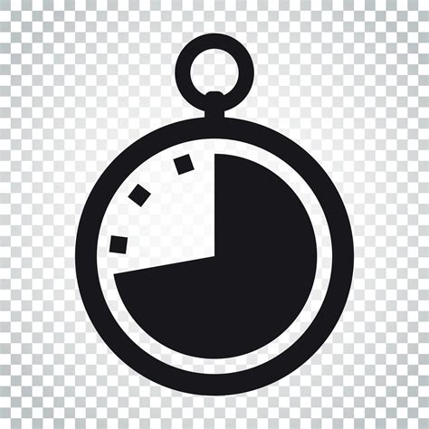 Timer Icon Illustration Flat Vector Clock Pictogram Simple Business