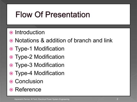 Z Bus Building Algorithm Ppt