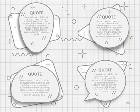 Set Of Quote Bubbles Template In A Flat Design 25376706 Vector Art At
