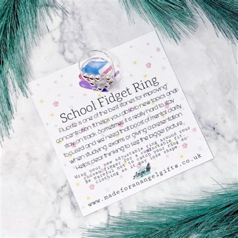 School Anxiety Fidget Ring Made For An Angel