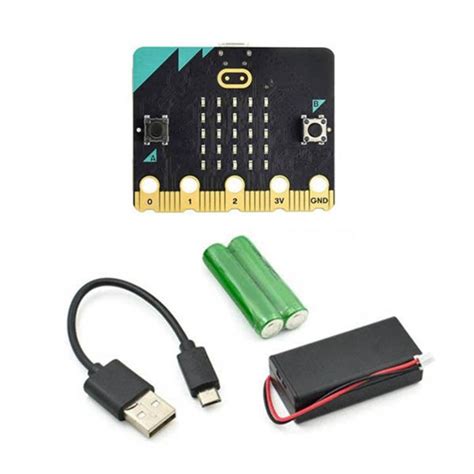 Microbit V1 5 Go Kit Bbc Smart Car Kit Qtruck Python Education Microbit Supports Ai And Machine