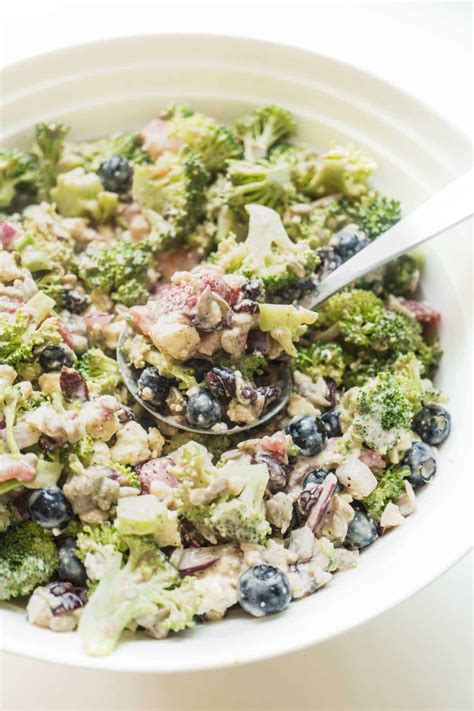 Healthy Broccoli Salad With Berries Smart Nutrition With Jessica