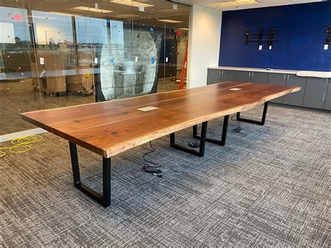 Old Wood Conference Table Modern Live Edge Conference Tables Wood