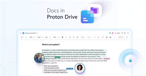 Proton Drive Agrega Docs Un Nuevo Editor De Documentos Colaborativo Cifrado De Extremo A