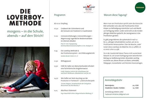 Hadassah Fachtagung Die Loverboy Methode Stop Sexkauf
