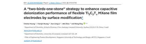 Overall Enhancement Of Mxene Electrode Materials To Overcome The