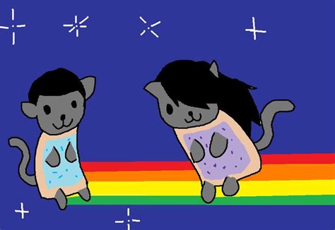 Nyan Cat Love By Jeffthekillerfangirl On Deviantart