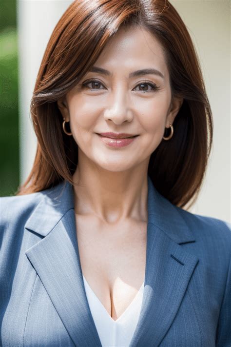 谷間で若い男を誘惑【50代巨乳ol】ai熟女グラビア写真集50枚「呪文プロンプト付き」｜ai熟女ハンター