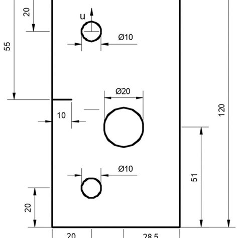 Symmetric Three Point Bending Test Suite Geometry And Boundary