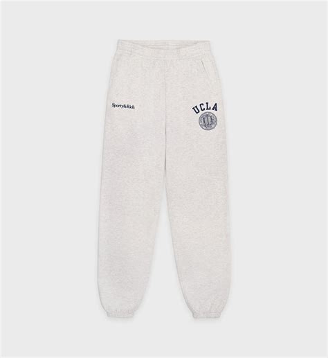 Ucla Crest Sweatpant Heather Graynavy Sporty And Rich