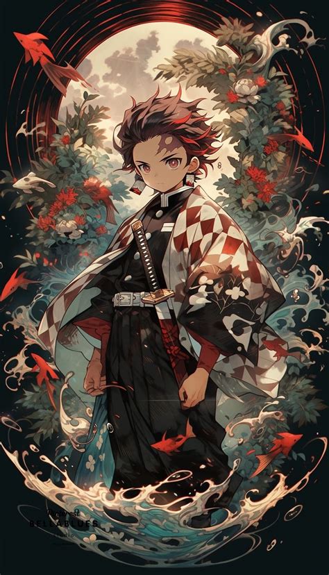 Tanjiro Kamado Unleashing The Power Of The Sun Breath Fond Decran