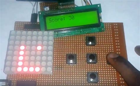 Snake Game On X Matrix Using Arduino Snake Game Arduino Arduino Projects Diy