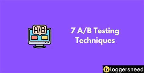 A B Testing Techniques Simple Test Variations